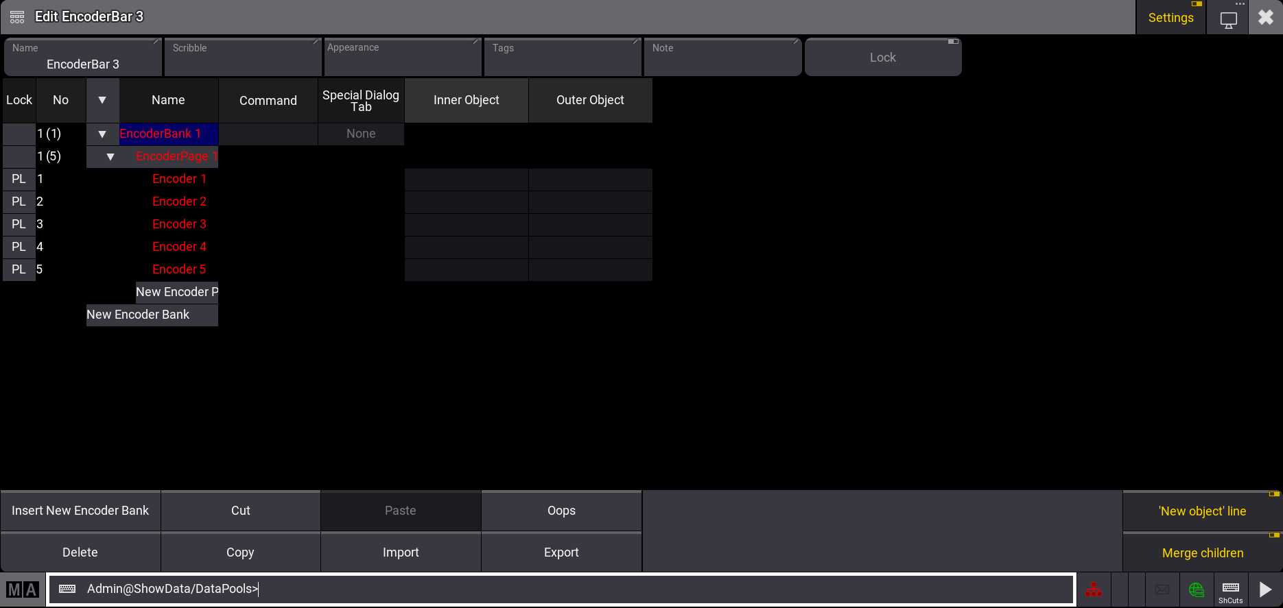 Encoder Bar Pool