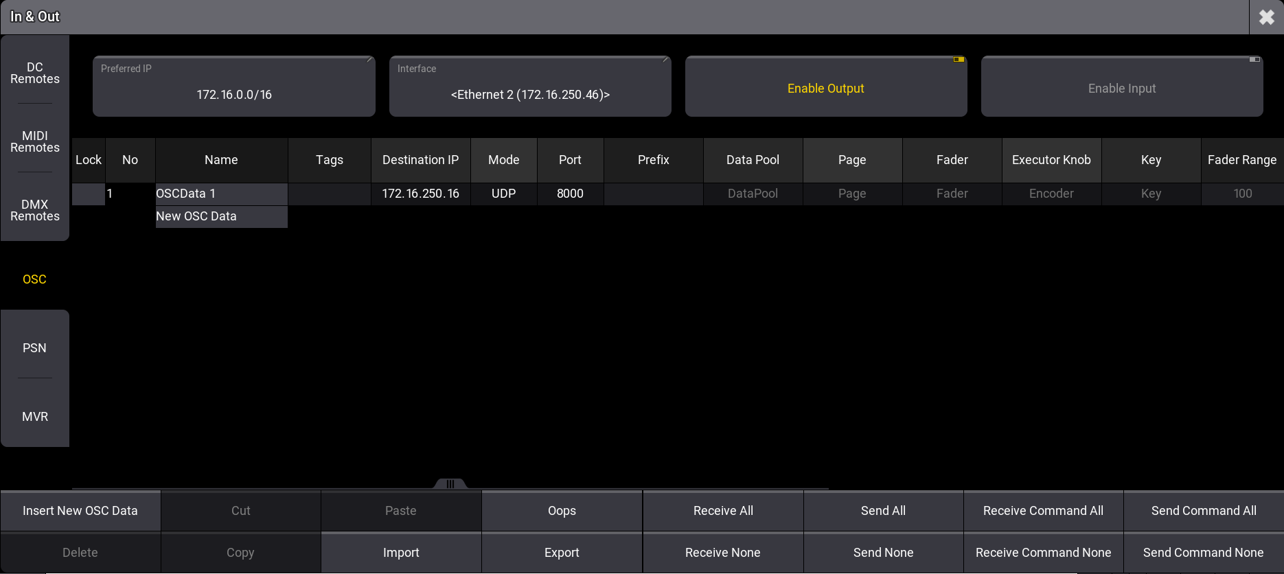 OSC (Open Sound Control)